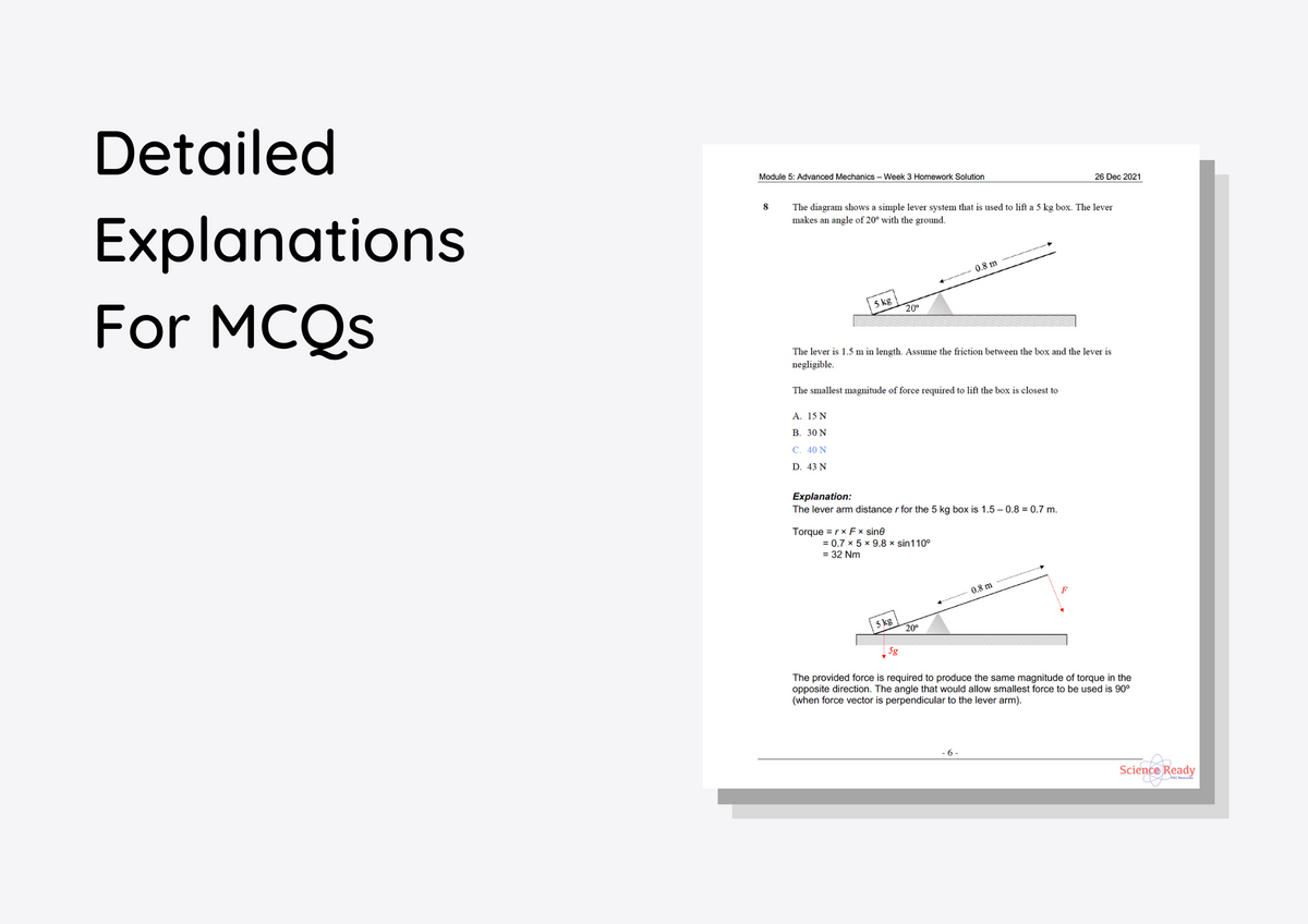 HSC Physics Module 5: Advanced Mechanics Topic Tests – Science Ready