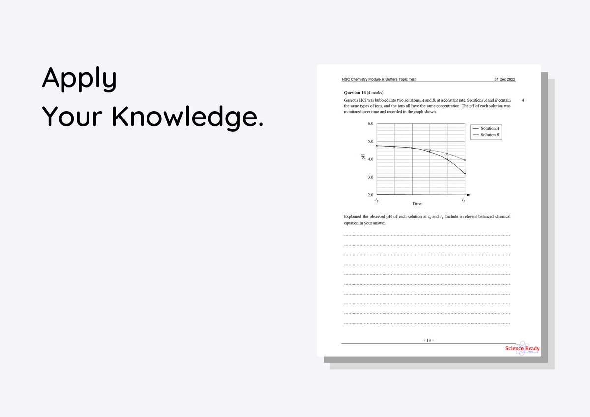 HSC Chemistry Module 6: Acid-base Reactions Topic Tests – Science Ready