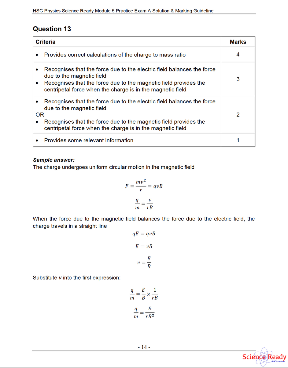 HSC Physics Module 5 & 6 Practice Exam A | Science Ready